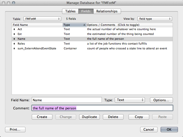 Filemaker Function Of The Week Fieldcomment Filemakerprogurus