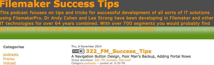 Filemaker Success Tips 322 - FileMakerProGurus