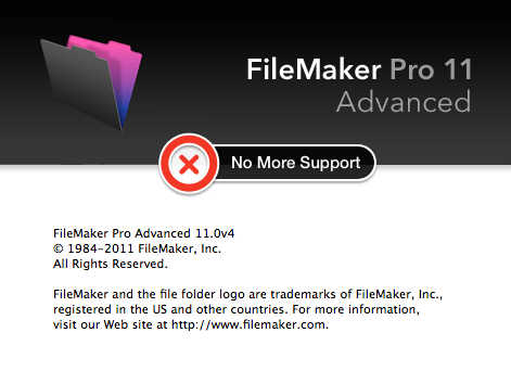 FileMaker 11 Support Ends September 2015 - FileMakerProGurus