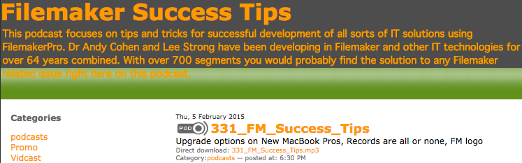 Filemaker Success Tips 331 - FileMakerProGurus