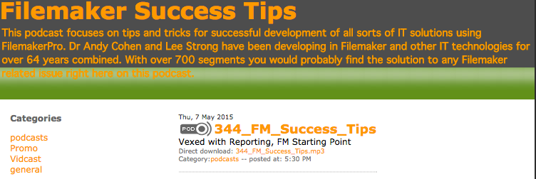 Filemaker Success Tips 344