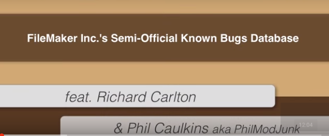 PhilModJunk FileMaker Bug Database - FileMakerProGurus