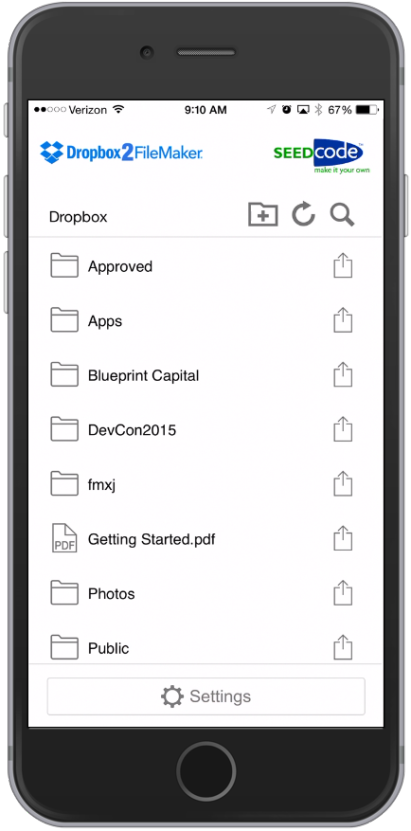 DropBox to FileMaker Part 1 - SeedCode - FileMakerProGurus