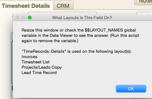 Which Layouts Is This Field On? - FileMakerProGurus